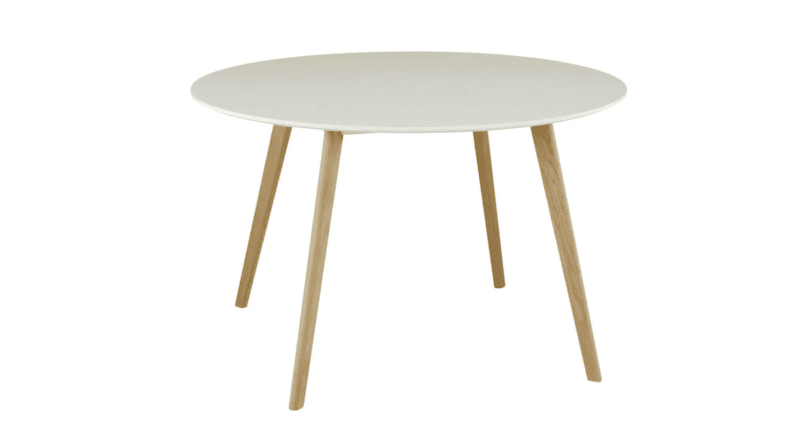 Table ronde laqué blanc | Galerie Alréenne 56